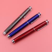 China Bullet Tip Metal Roller Ball Pen With Cap 0.7mm Multiple Colors Roller Pen for sale