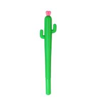 China Comfortable Holding Smooth Writing Gel Pen 0.5mm Cactus Silicone Neutral Pen for sale