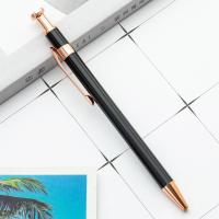 China Macaron Color Press Metal Ball Pen With Golden Clip Fancy Portable Gift Pens for sale