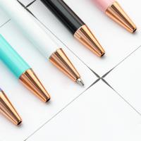 China Macaron Color Press Metal Ball Pen With Golden Clip Fancy Portable Gift Pens for sale