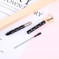 China Fashion Polka Dot Twist Metal Ballpoint Pen Shining Big Diamond Spot Ball Pen 1.0mm for sale