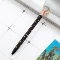 China Fashion Polka Dot Twist Metal Ballpoint Pen Shining Big Diamond Spot Ball Pen 1.0mm for sale