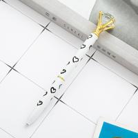 China Fashion Polka Dot Twist Metal Ballpoint Pen Shining Big Diamond Spot Ball Pen 1.0mm for sale