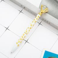 China Fashion Polka Dot Twist Metal Ballpoint Pen Shining Big Diamond Spot Ball Pen 1.0mm for sale
