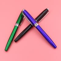 China Metal Roller Ball Pen 1.0mm Bullet Tip Classic Ballpoint Pens Gel Ink Signature Pen for sale