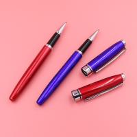 China Metal Roller Ball Pen 1.0mm Bullet Tip Classic Ballpoint Pens Gel Ink Signature Pen for sale
