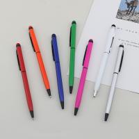 China Colorful Metal Ballpoint Pen Touch Screen Twist Stylus Ball Pen For Office Business for sale