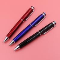 China Metal Thick Barrel Ballpoint Pen Customized Logo 1.0mm Twist Type Business Ball Pen for sale
