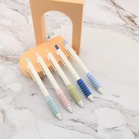 China Sponge Grip Plastic Neutral Pen 0.5mm Simple Design Press Signature Pen for sale