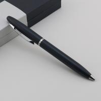 China Matt Metal Ballpoint Pen Comfortable Grip 1.0mm Promotion Ball Pen For Office Business for sale