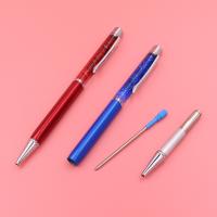 China Metal Creative Ball Pen Oil Filling Triangle Barrel Twist Gift Ballpoint Pens for sale