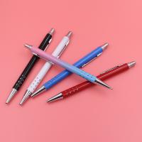 China Metal Press Gradient Aluminum Ballpoint Pen 1.0mm Advertising Ballpoint Pens for sale