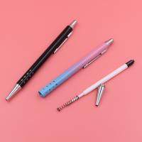 China Metal Press Gradient Aluminum Ballpoint Pen 1.0mm Advertising Ballpoint Pens for sale