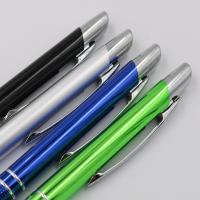 China ODM Metal Aluminum Ballpoint Pens 1.0mm Press Ball Pen For Office School Writing for sale