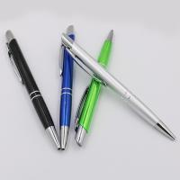 China ODM Metal Aluminum Ballpoint Pens 1.0mm Press Ball Pen For Office School Writing for sale