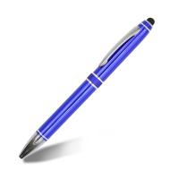 China Touch Screen Metal Ballpoint Pen 1.0mm Bullet Tip Stationery 2 In 1 Stylus Pen for sale