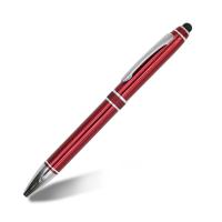 China Touch Screen Metal Ballpoint Pen 1.0mm Bullet Tip Stationery 2 In 1 Stylus Pen for sale