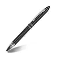 China Touch Screen Metal Ballpoint Pen 1.0mm Bullet Tip Stationery 2 In 1 Stylus Pen for sale