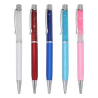 China Metal Creative Ball Pen Oil Filling Triangle Barrel Twist Gift Ballpoint Pens for sale