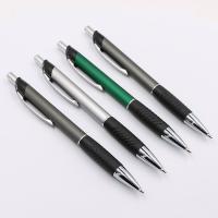 China Portable Aluminum Metal Ballpoint Pen Rubber Grip Business Office School Ball Pen for sale
