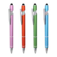 China Touch Screen Metal Aluminum Ballpoint Pen 2 in 1 Maggi Pen Multiple Colors Logo Ball Pen for sale
