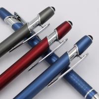 China Touch Screen Metal Aluminum Ballpoint Pen 2 in 1 Maggi Pen Multiple Colors Logo Ball Pen for sale