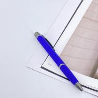 China School Stationery Triangle Plastic Ball Pen Soft Coating Matt Ballpoint Pen With Logo for sale