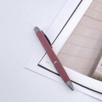 China School Stationery Triangle Plastic Ball Pen Soft Coating Matt Ballpoint Pen With Logo for sale