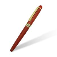 China Rosewood Fountain Pen With Custom Logo Hand Polishing Wooden Craft Pen Business Gift for sale