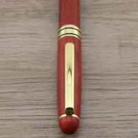 China Rosewood Fountain Pen With Custom Logo Hand Polishing Wooden Craft Pen Business Gift for sale