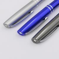 China Classical Aluminium Ballpoint Pen 1.0mm Insertable Cap Pen Simple Business Style for sale