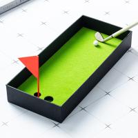 China Fashion Elegant Golf Promotional Pen Set 0.7mm Metal Ball Pen Functional Stationery for sale