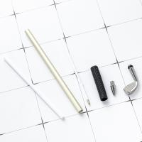 China Fashion Elegant Golf Promotional Pen Set 0.7mm Metal Ball Pen Functional Stationery for sale