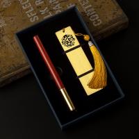China Customized Business Stationery Set Propitious Cloud Bookmark Gift Box Signature Pen for sale