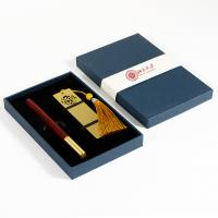 China Customized Business Stationery Set Propitious Cloud Bookmark Gift Box Signature Pen for sale