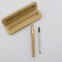 China Fashion Bamboo Business Stationery Set Portable Gift Roller Pen Set With Case for sale