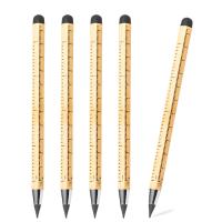 China Bamboo Creative Pencil Eternal Pencil Scale Stylus Pens For Touch Screens for sale
