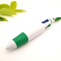 China Four Color 0.7mm ballpoint pen Convenient Handbook Pen With Hanging Rope for sale