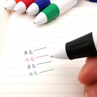 China Four Color 0.7mm ballpoint pen Convenient Handbook Pen With Hanging Rope for sale