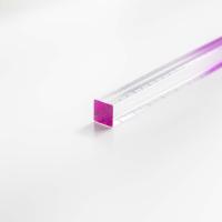 China School Creative Stationery Gradient Color Acrylic Transparent Cubic Ruler for sale