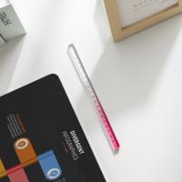 China School Creative Stationery Gradient Color Acrylic Transparent Cubic Ruler for sale