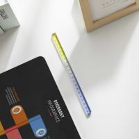 China School Creative Stationery Gradient Color Acrylic Transparent Cubic Ruler for sale