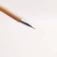 China School Bamboo Wood Automatic Press Pencil Eco Friendly Pencil With Steel Clip for sale