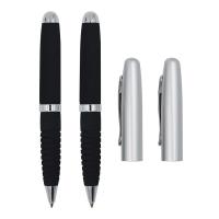 China Luxury 1.0mm Metal Ballpoint Pen Thick Barrel Ball Pen Comfortable EVA Grip for sale