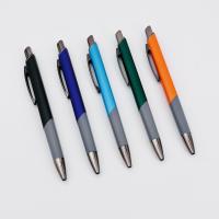 China Press Aluminum Gel Pen 0.5mm Multi-color Square Barrel Metal Neutral Pen Stationery Supply for sale