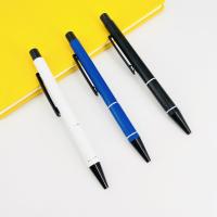 China High End Simple Aluminum Ballpoint Pen Spray Painting Smooth Writing Ball Pen for sale