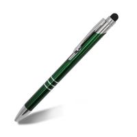 China Classical Aluminum Ballpoint Pen 1.0mm Touch Screen Click Ball Pen For Promotion Advertising for sale