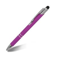 China Classical Aluminum Ballpoint Pen 1.0mm Touch Screen Click Ball Pen For Promotion Advertising for sale