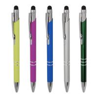 China Classical Aluminum Ballpoint Pen 1.0mm Touch Screen Click Ball Pen For Promotion Advertising for sale