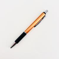 China Non-slip Rubber Pen Grip Aluminum Ballpoint Pen Lightweight Colorful Metal Ball Pen for sale